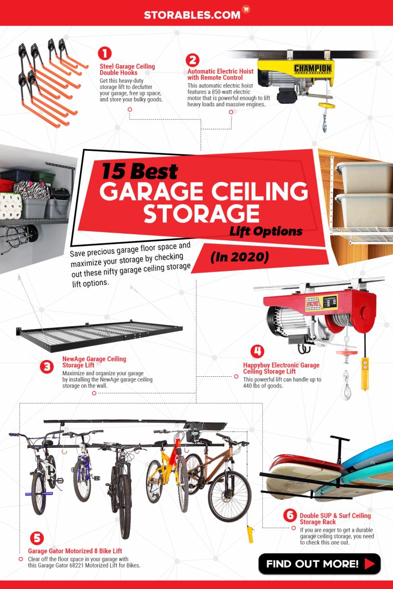 15 Best Garage Ceiling Storage Lift Options (In 2022) | Storables
