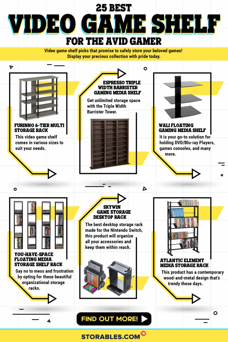 25 Best Video Game Shelf For The Avid Gamer | Storables