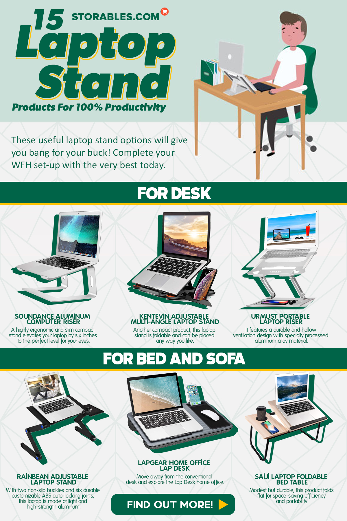 15 Laptop Stand For 100% Productivity | Storables