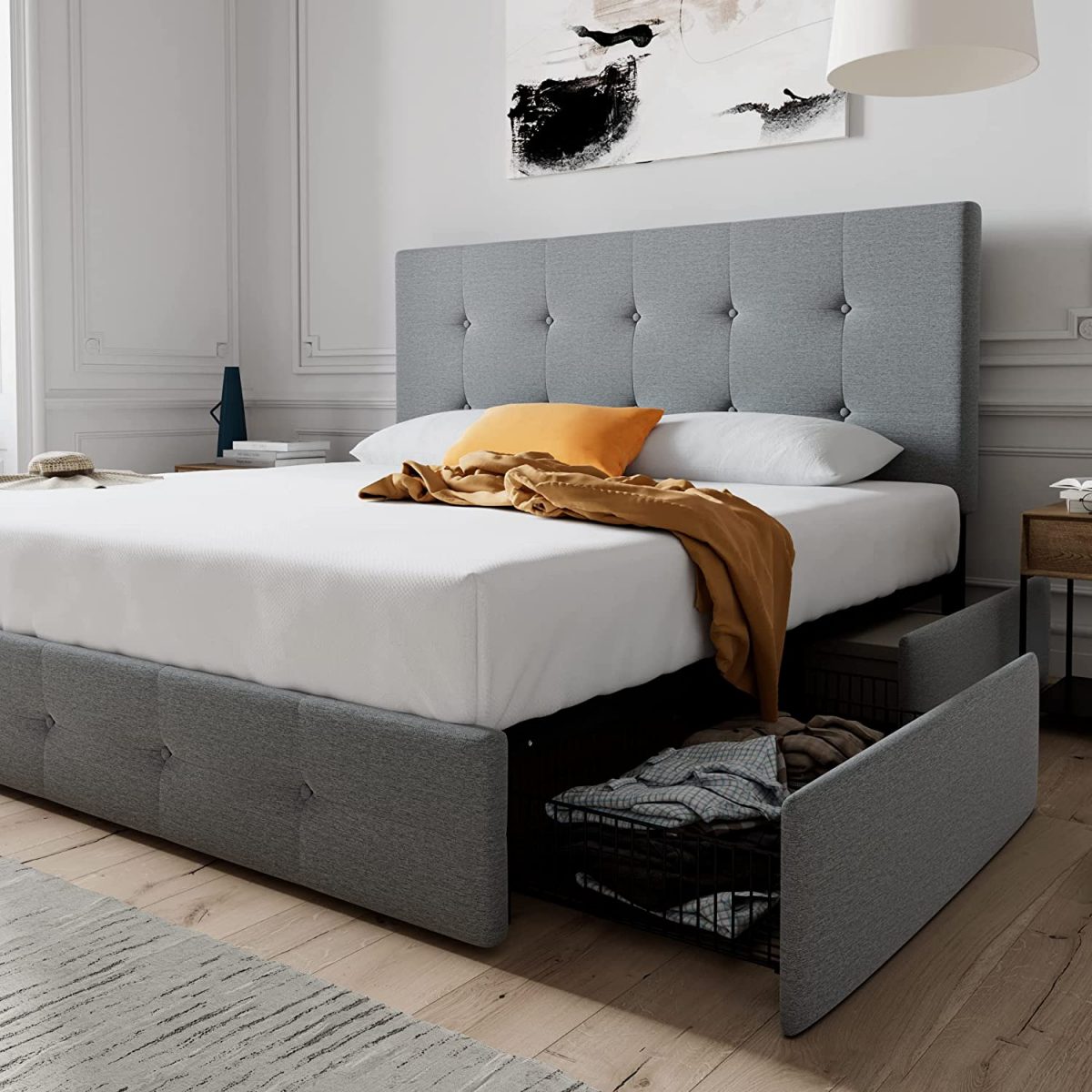 10 of the Hottest Upholstered Storage Bed Picks | Storables