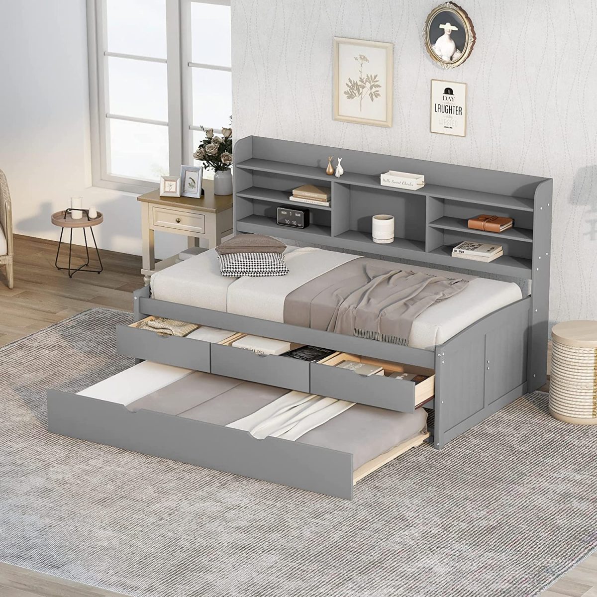 10 Best Bookcase Storage Bed Picks for an Organized Space | Storables