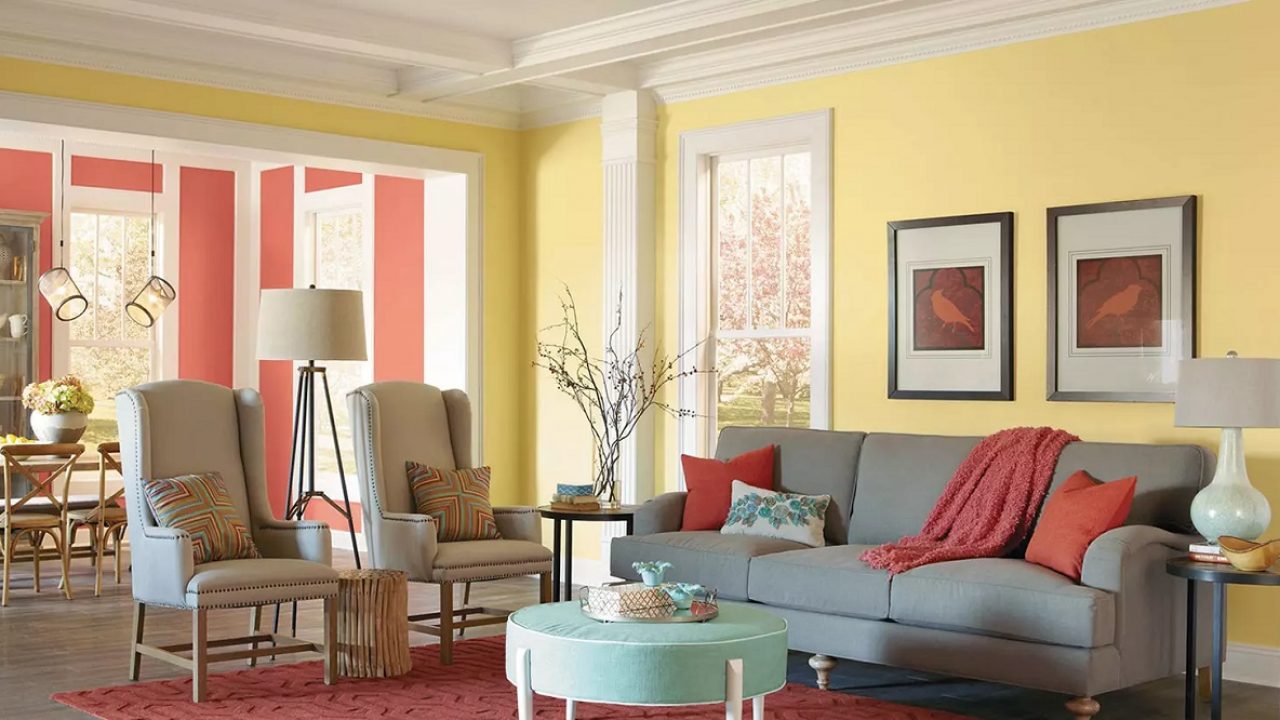 Tetradic Color Scheme Room