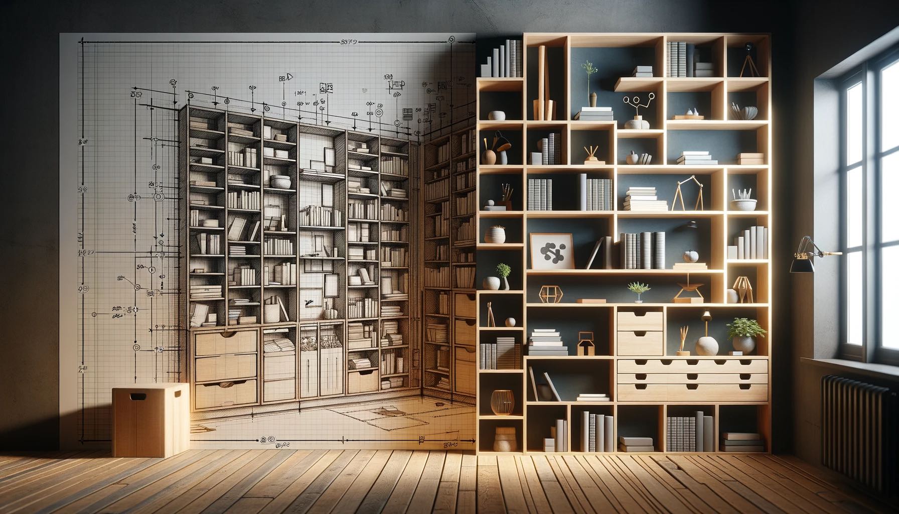 How To Make A Bookshelves Wall At Karen Acuff Blog